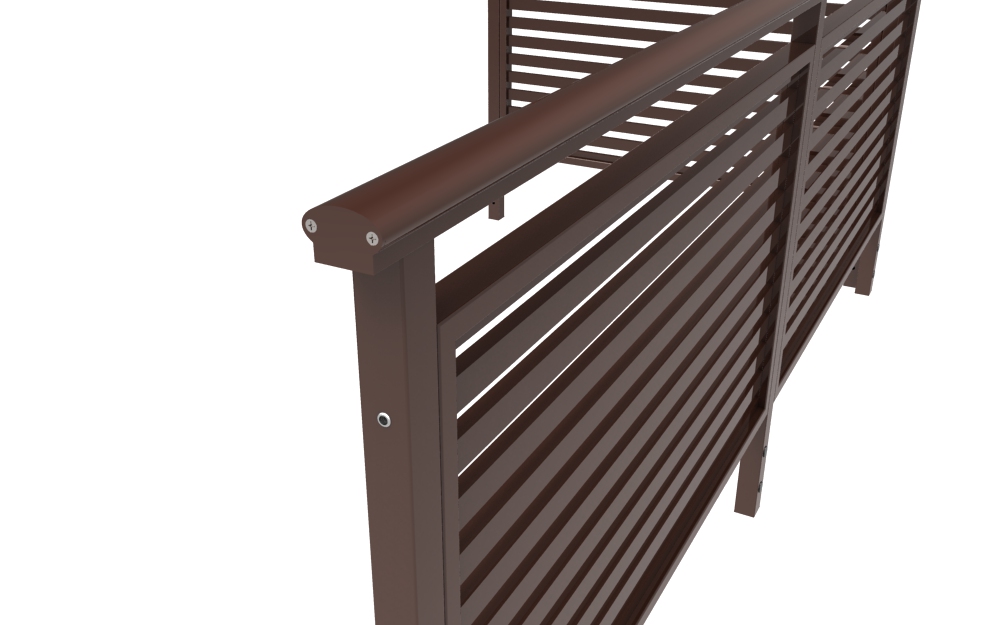 Räcken och staket i Aluminium, ribbräcke, glasräcke | LEDFE - Ribbräcke ...